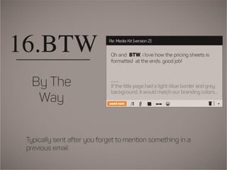 20 Acronyms in Email you need to know | PPT