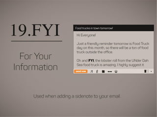 20 Acronyms in Email you need to know | PPT
