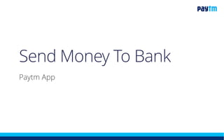 Send money to bank | PDF