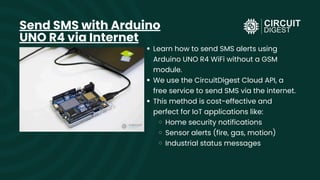 Send SMS with Arduino UNO R4 via Internet | PPT