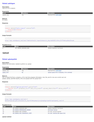 Sendspace Api Guide | PDF | Computing | Technology & Computing