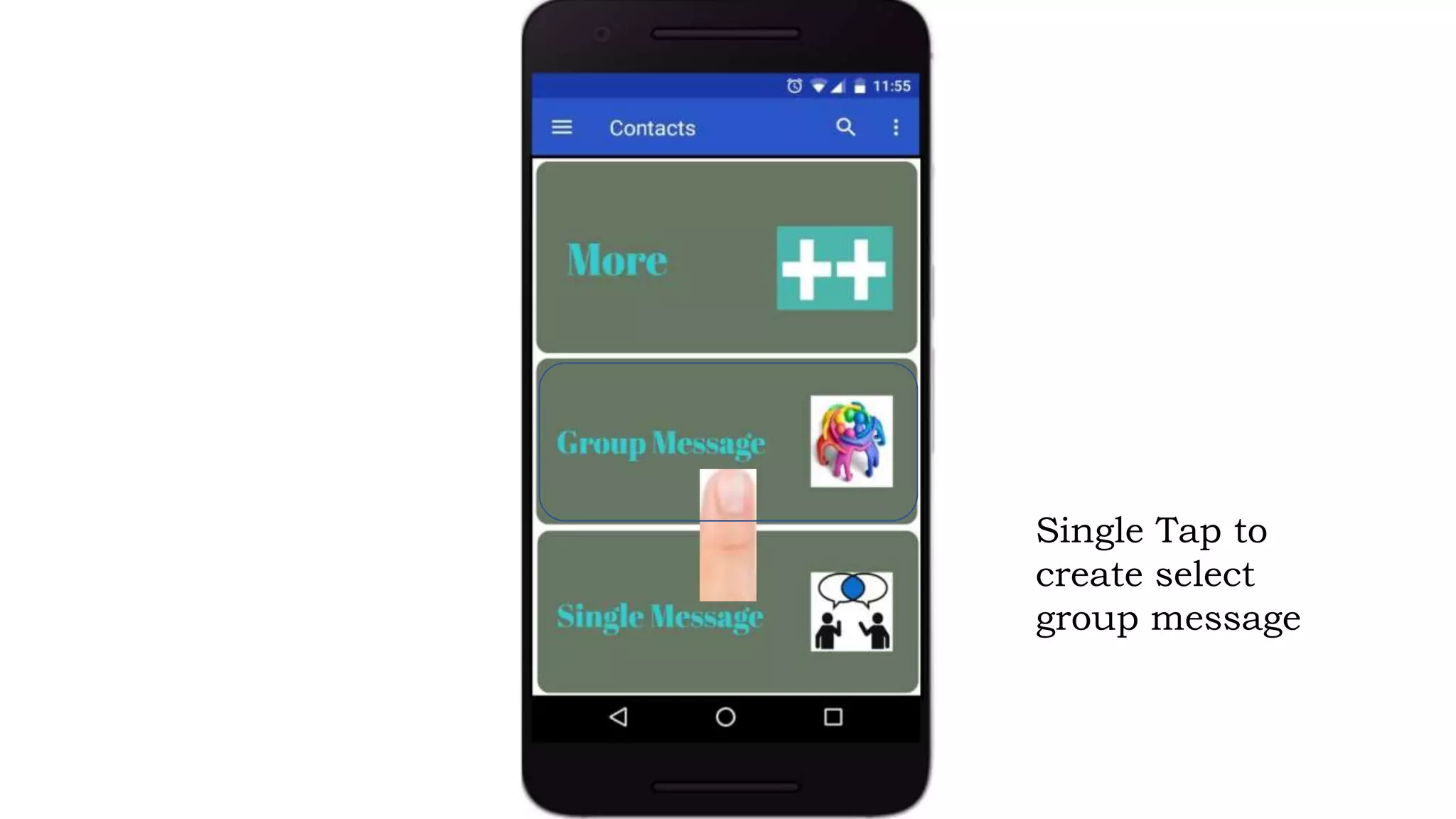 Prototype to send SMS to Group | PPTX
