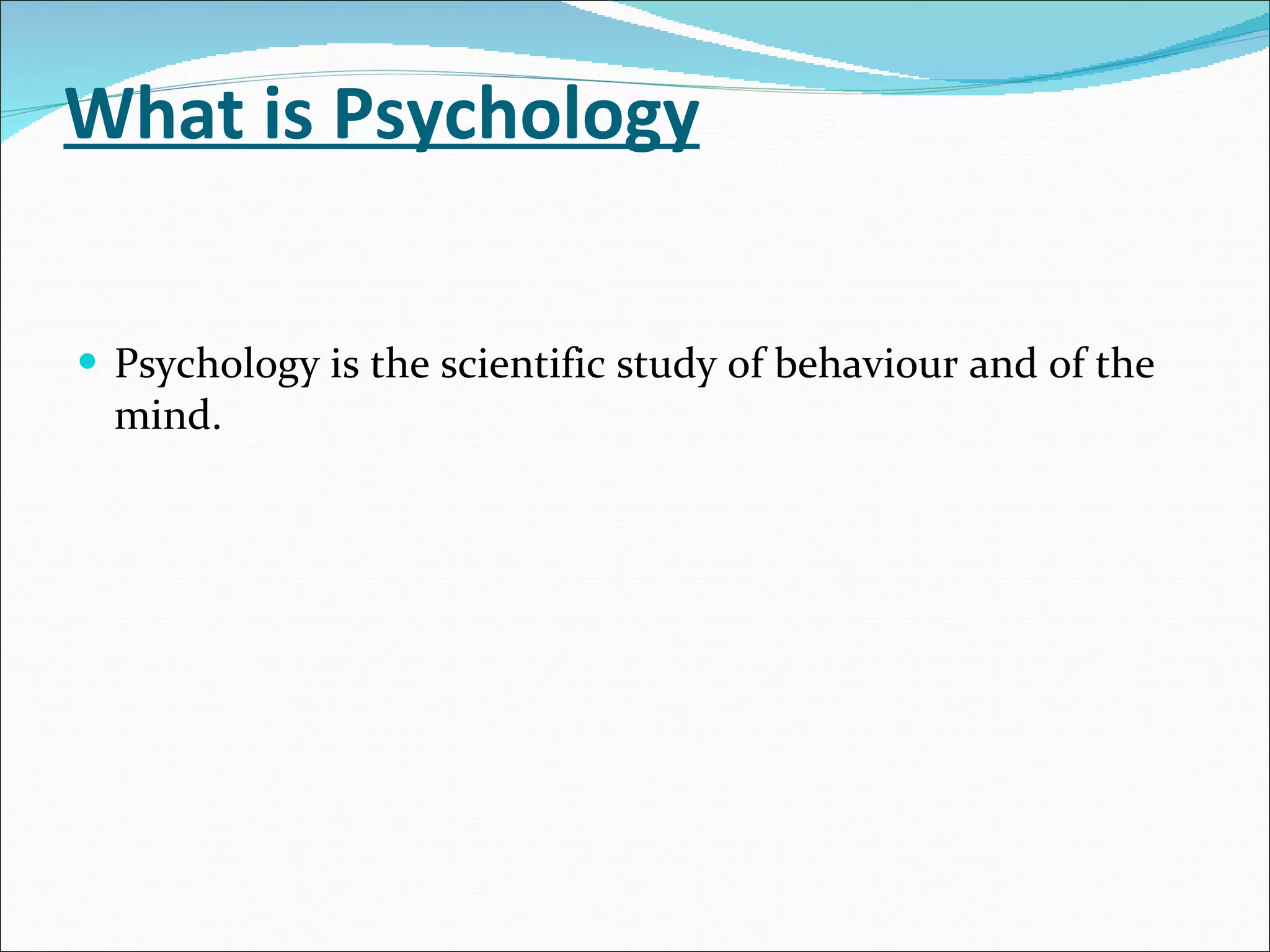 Seneca psych 100 - class one - introduction to psychology and research ...