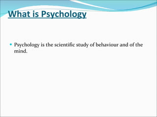 Seneca psych 100 - class one - introduction to psychology and research ...
