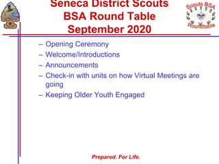 Seneca District Round Table September 2020 | PPTX