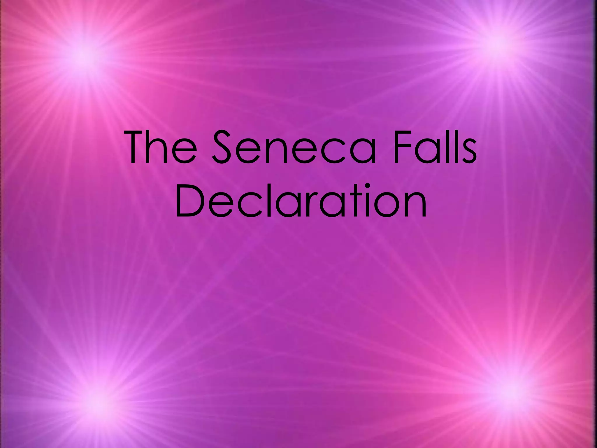 Seneca falls | PPT