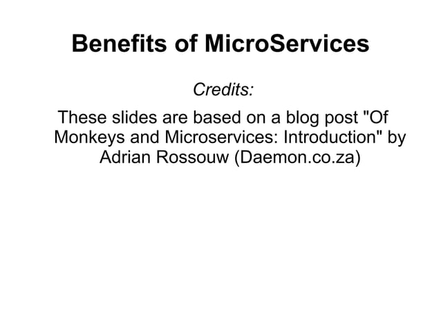 NodeJS Microservices, Built it Now, Scale it Later! | PPT