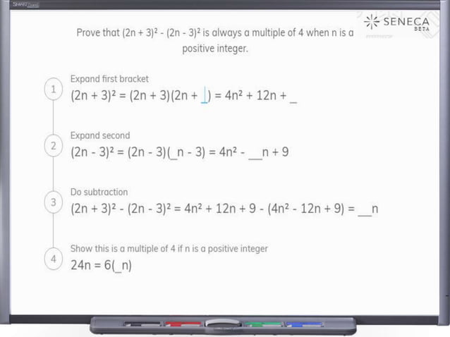 Seneca learning - Mathematics examples | PPT