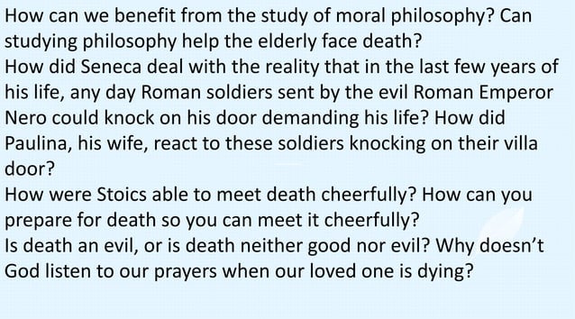 Roman Stoic Philosopher Seneca on Old Age, Death, and Suicide | PDF