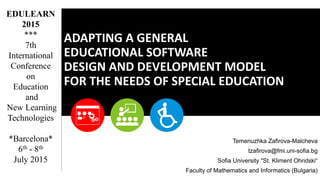 Sen educational software design and development model | PPT