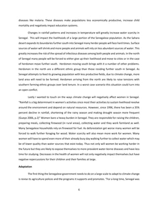 Senegal: A Climate Change Impact Assessment | PDF