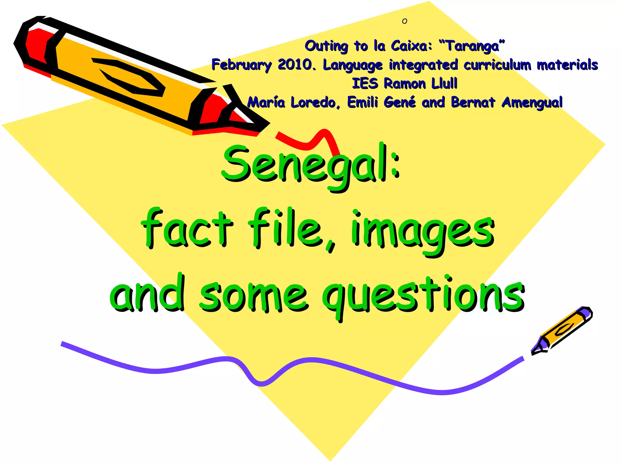 Senegal Power Point Feb2010 | PPT