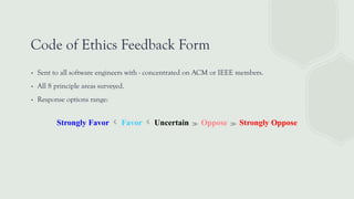 SENG233_Chapter 2 - part 2 - Ethics of Software Engineers and ethical ...