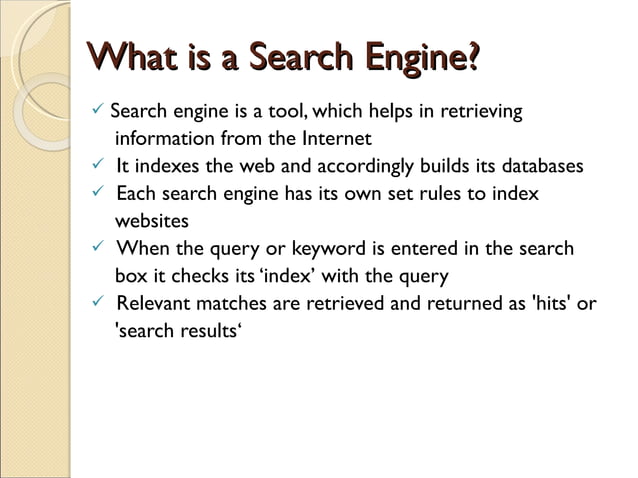 Search Engines | PPT