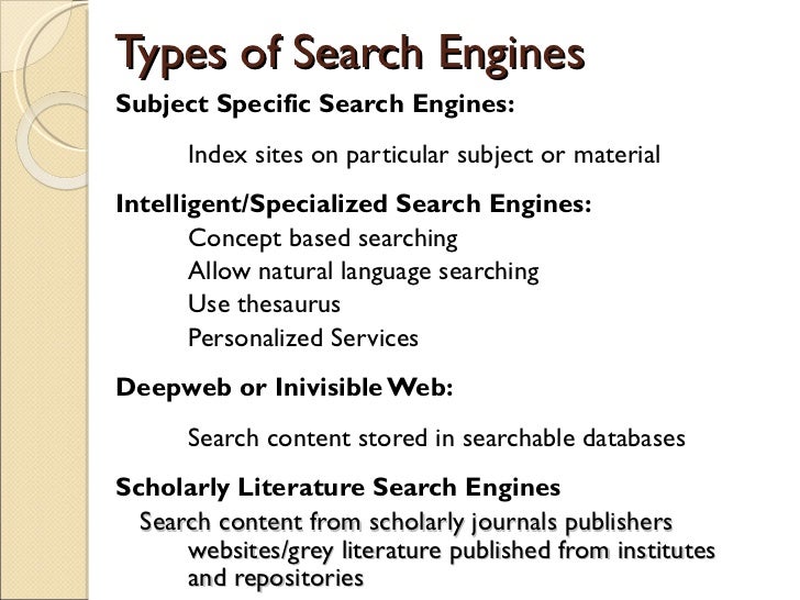 Search Engines