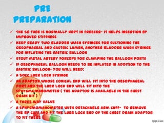 Sengstaken blakemore tube | PPTX