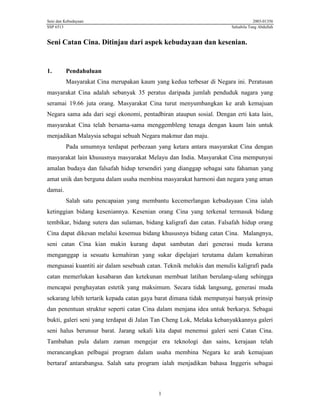 Seni catan-cina | DOCX