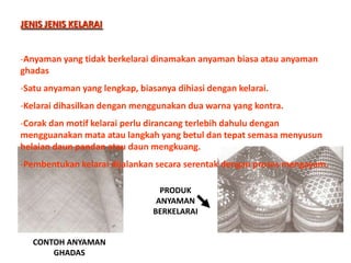 Seni anyaman tikar mengkuang | PPTX