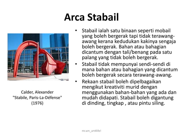 Seni Arca Ting 2 | PPSX