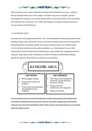 Seni arca | DOCX
