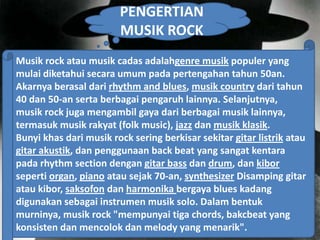 Seni budaya musik rock by Pangestu chaesar | PPTX