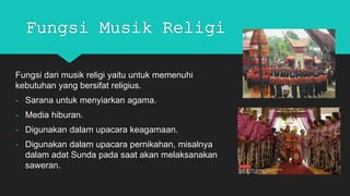 Seni Budaya ALIRAN MUSIK RELIGI | PPT