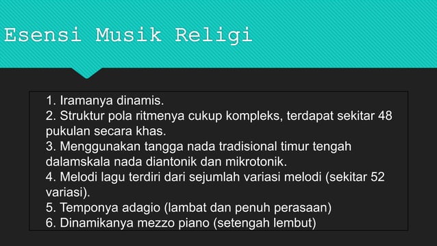 Seni Budaya ALIRAN MUSIK RELIGI | PPT
