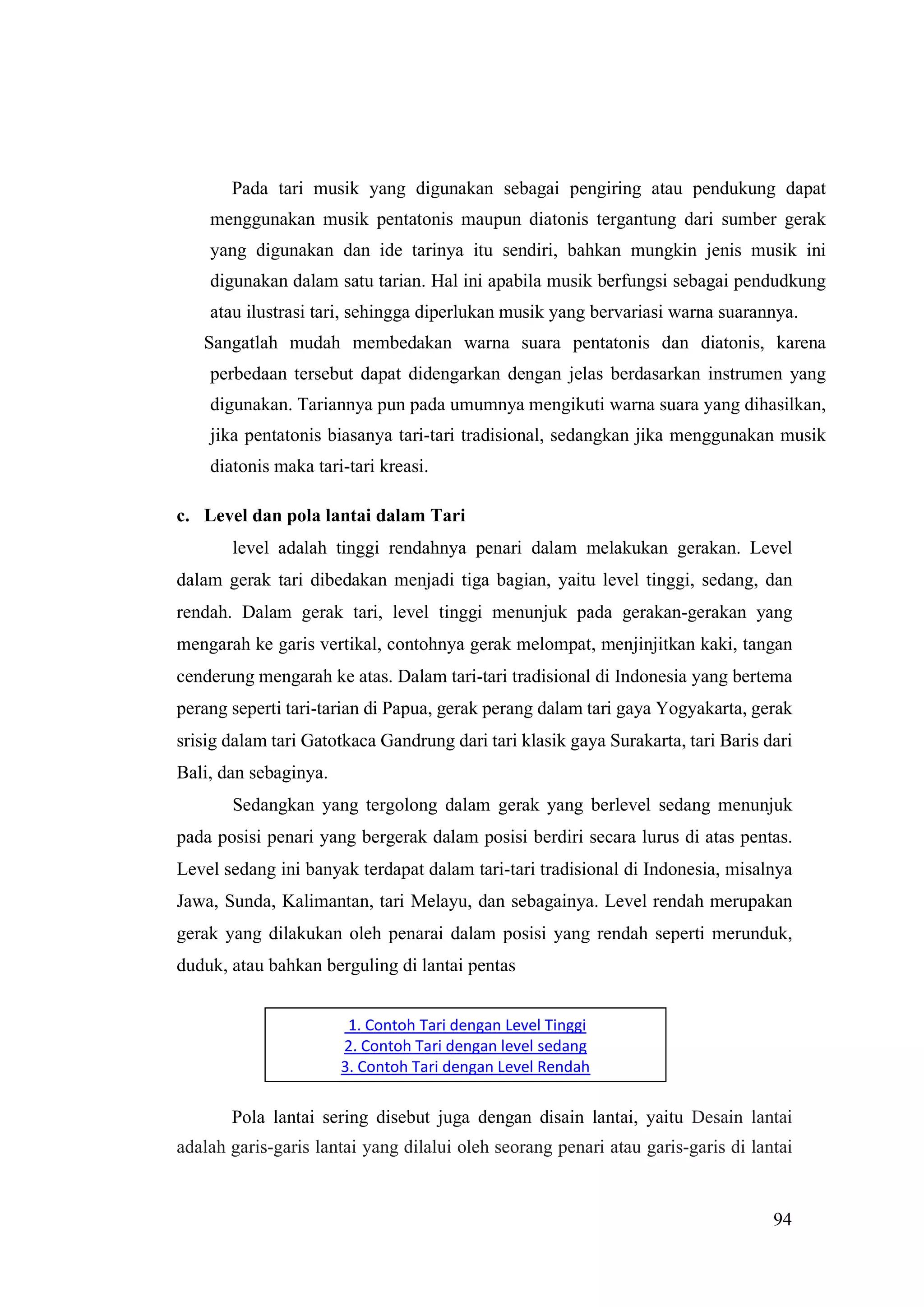 MODUL III SENI BUDAYA KB 3: RAGAM GERAK, MUSIK IRINGAN TARI, LEVEL, DAN ...