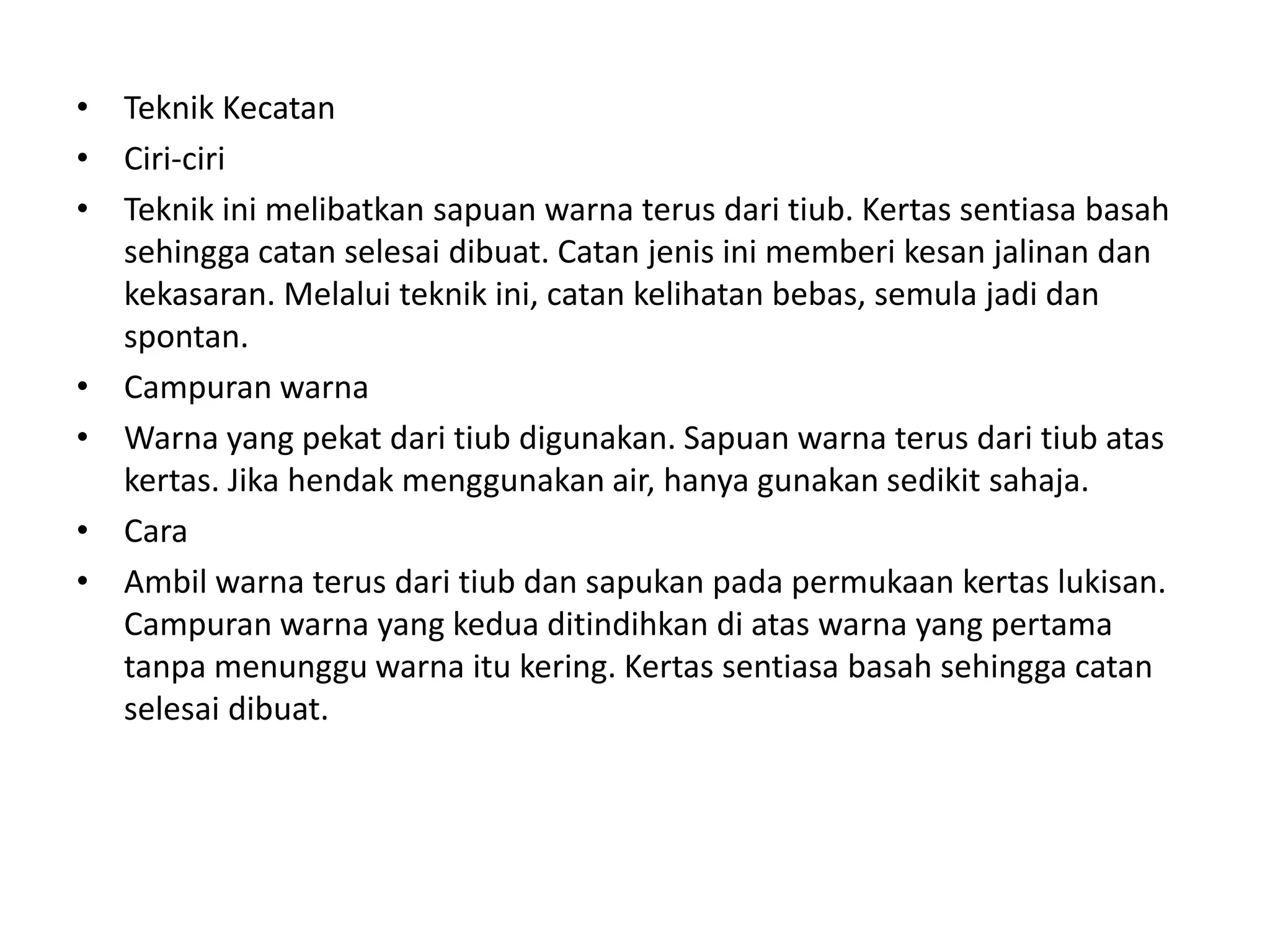 Seni catan | PPTX