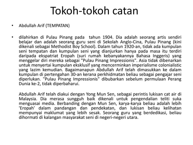 Seni catan | PPTX