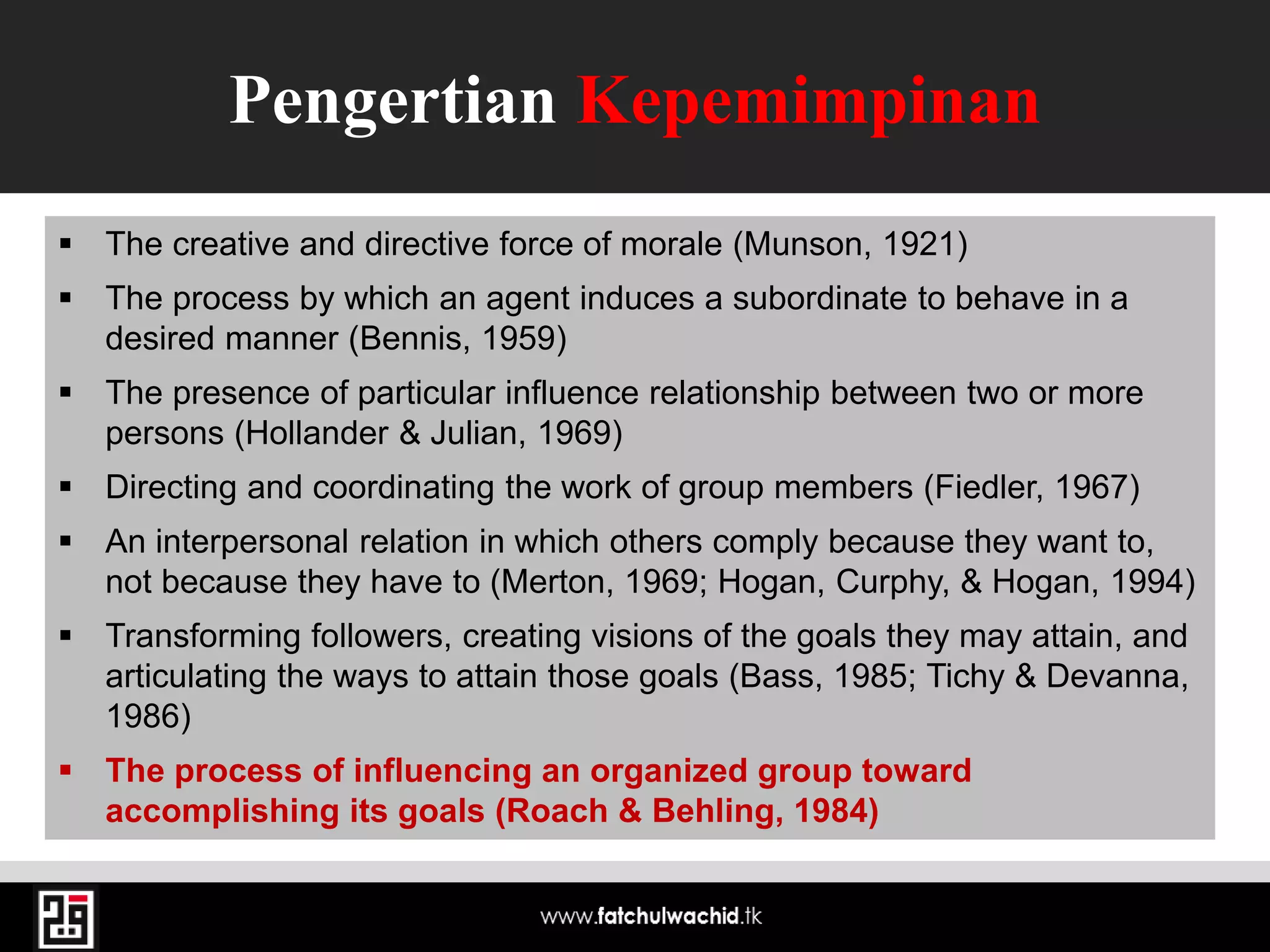 Seni dalam Kepemimpinan (Art of Leardeship) | PPTX