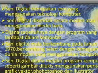 Seni digital | PPTX