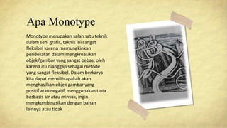 Seni grafis monotype karya siswa smpn 5 sekayu | PPTX