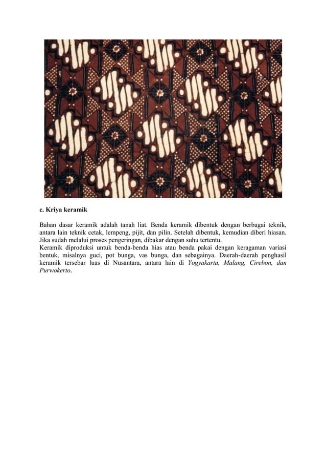Seni kriya | DOCX