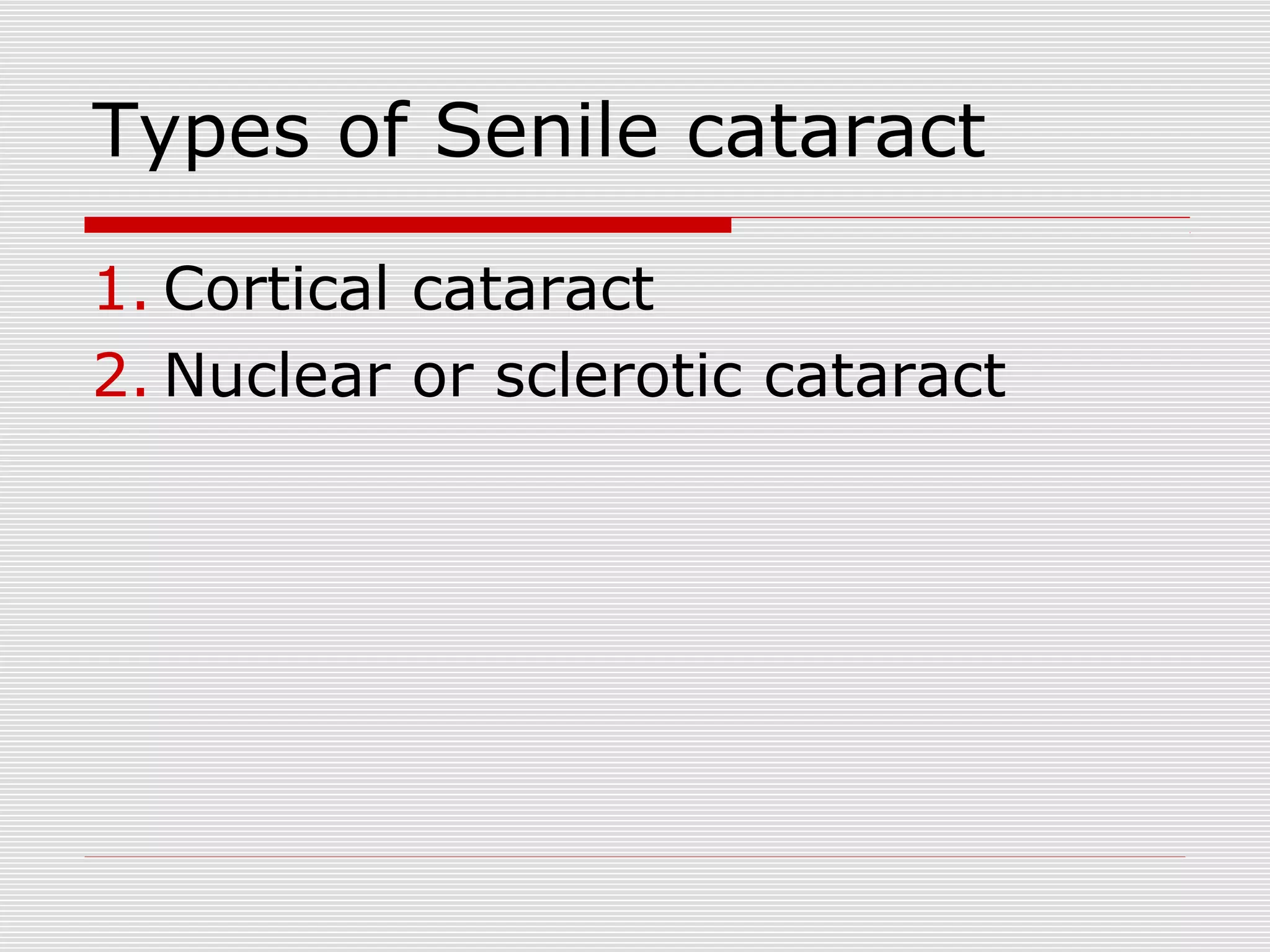 Senile Cataract | PPT
