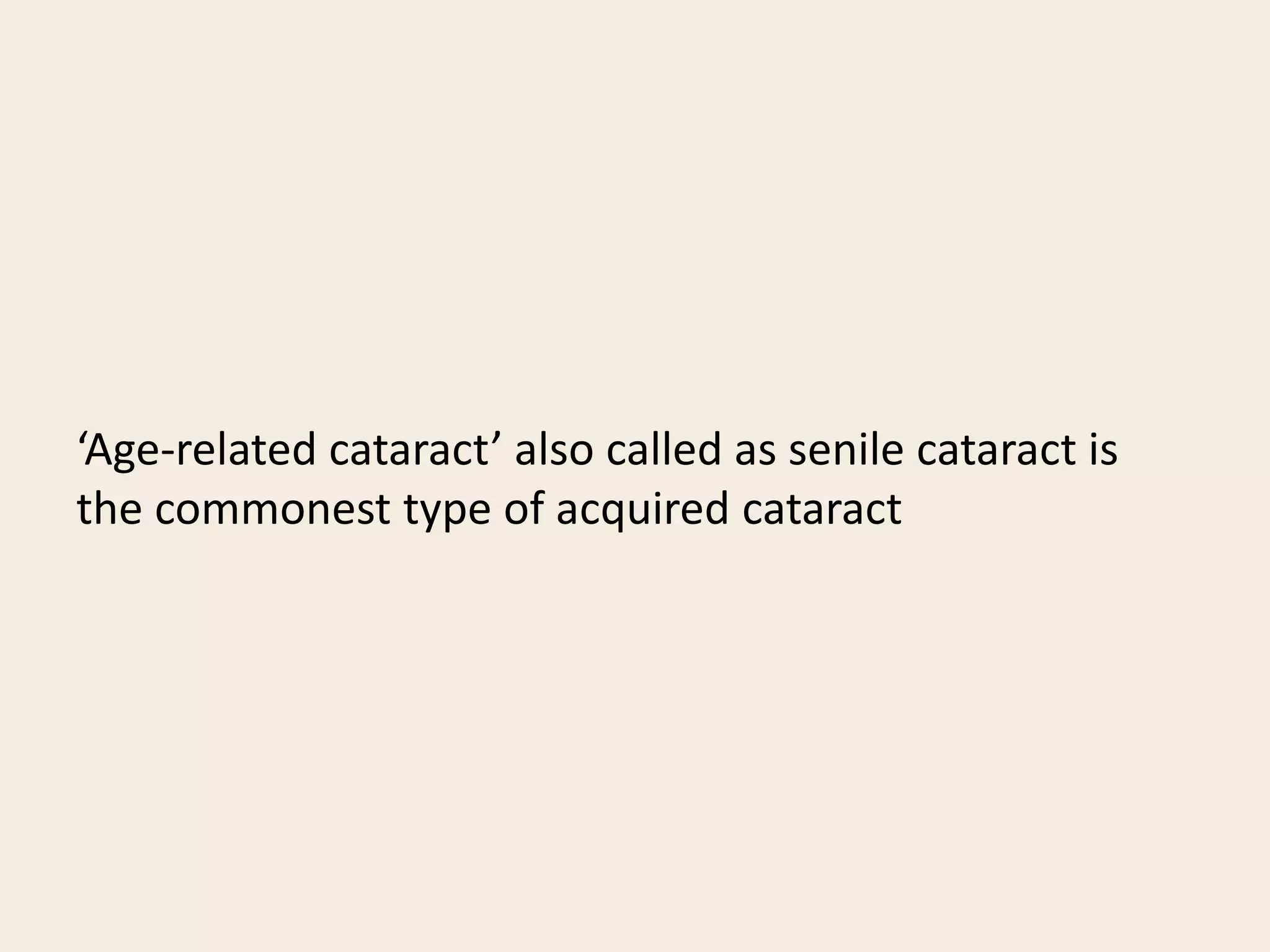 Senile cataract quick revision ( ophthalmology ) | PPTX