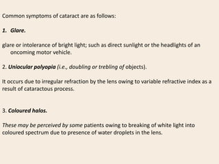 Senile cataract quick revision ( ophthalmology ) | PPTX