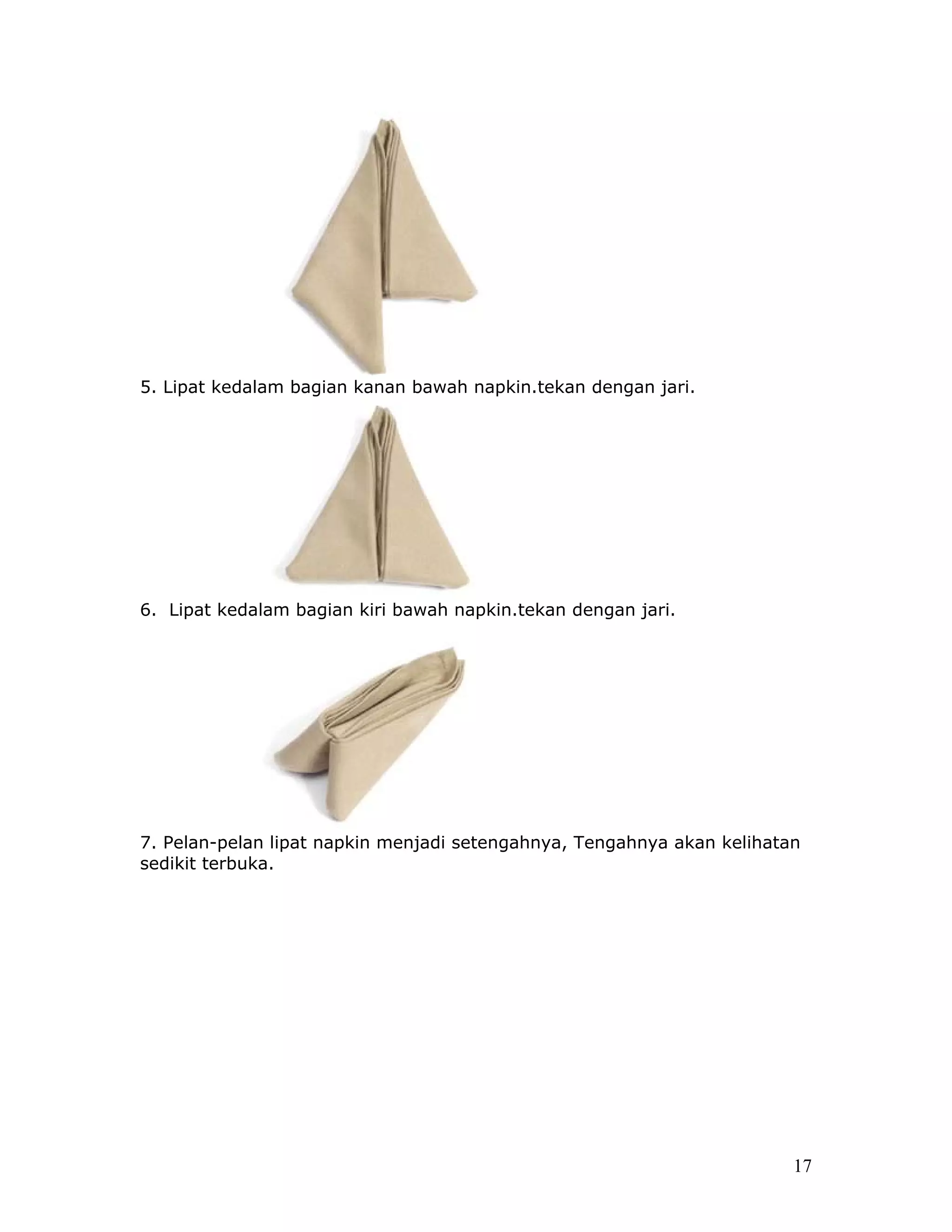 Seni lipatan napkin | PDF