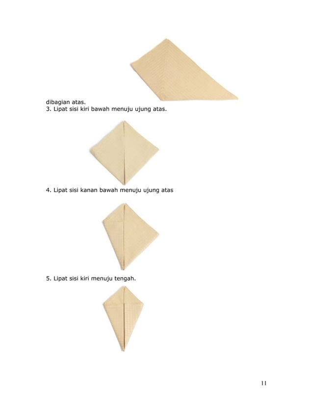 Seni lipatan napkin | PDF