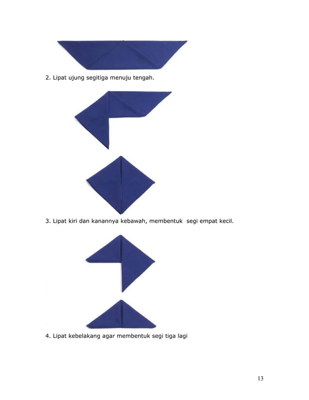 Seni lipatan napkin | PDF