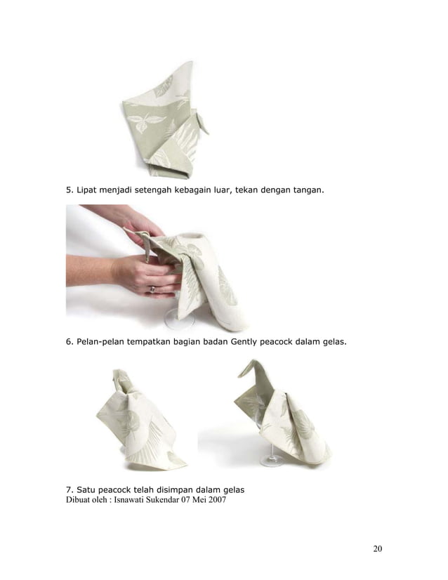 Seni lipatan napkin | PDF