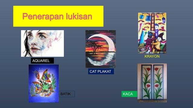 Seni lukis berbagai ragam bahan dan teknik | PPTX