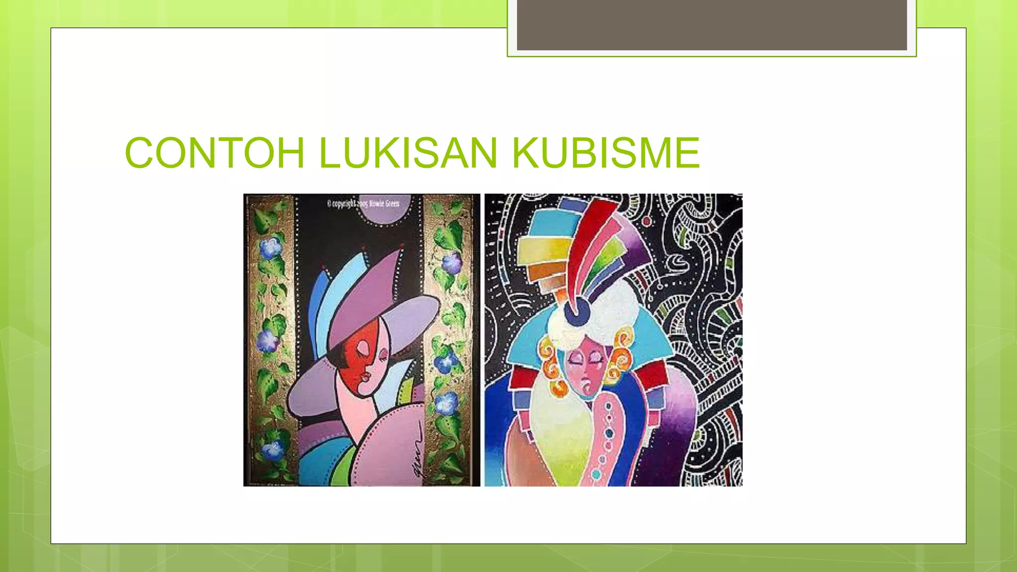 Seni lukis aliran kubisme | PPTX