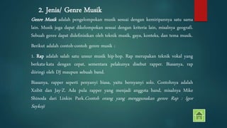 Jenis / Genre Musik | PPTX