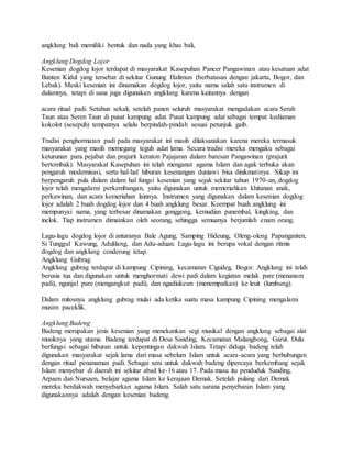 Seni musik jawa barat angklung | DOCX