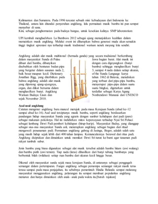 Seni musik jawa barat angklung | DOCX
