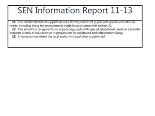 SEN information report Janury 2019 | PPT