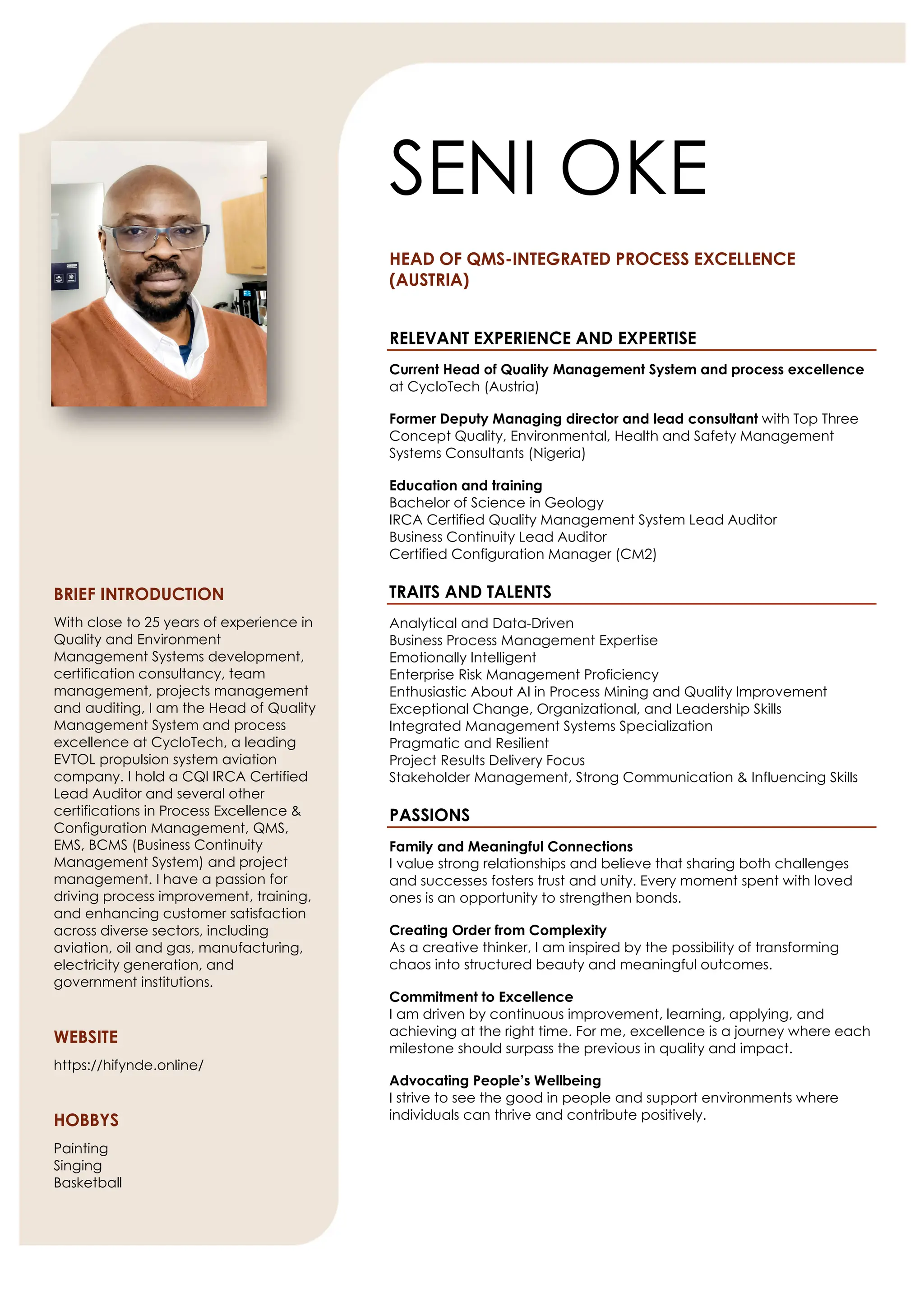 Seni Oke QMS, Process, & Risk Management | PDF