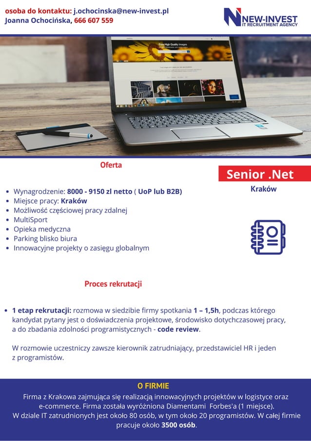 Oferta pracy Senior .Net Kraków | PDF