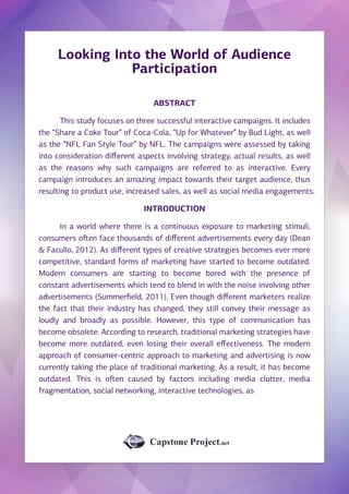 Senior Capstone Project Sample | PDF